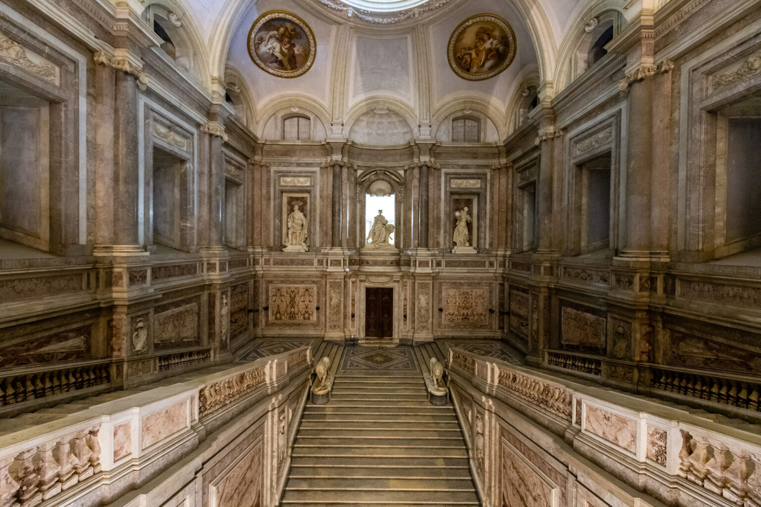 The Royal Staircase and Upper Vestibule - Reggia di Caserta